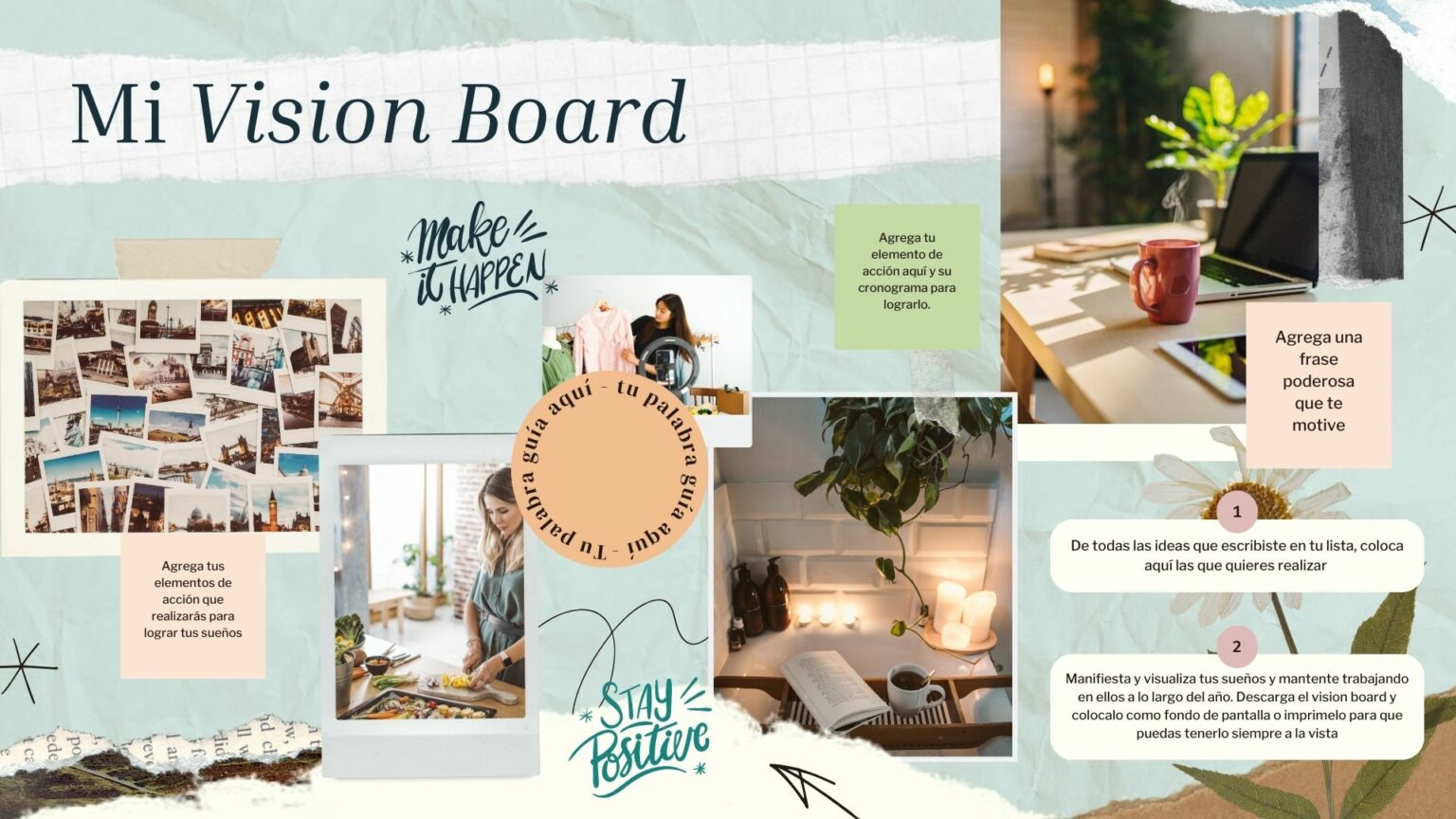 ¿Quieres lograr tus metas de año nuevo? Crea un vision board