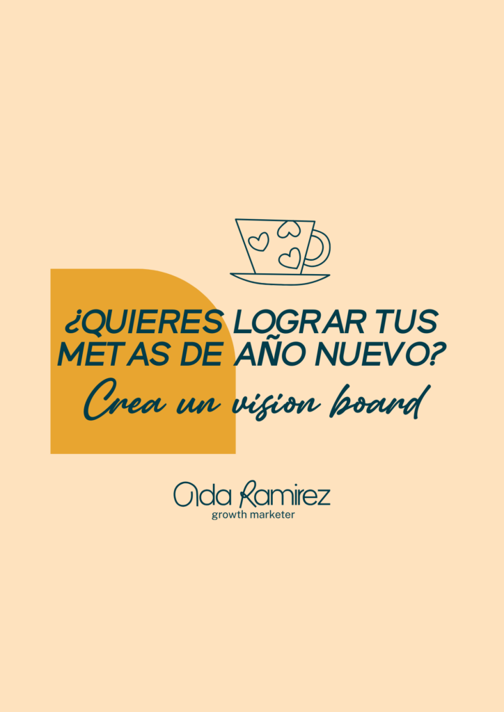¿Quieres lograr tus metas de año nuevo? Crea un vision board