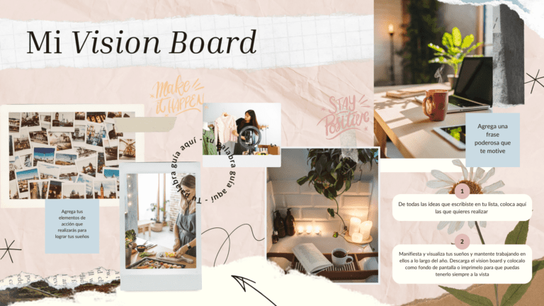 ¿Quieres lograr tus metas de año nuevo? Crea un vision board